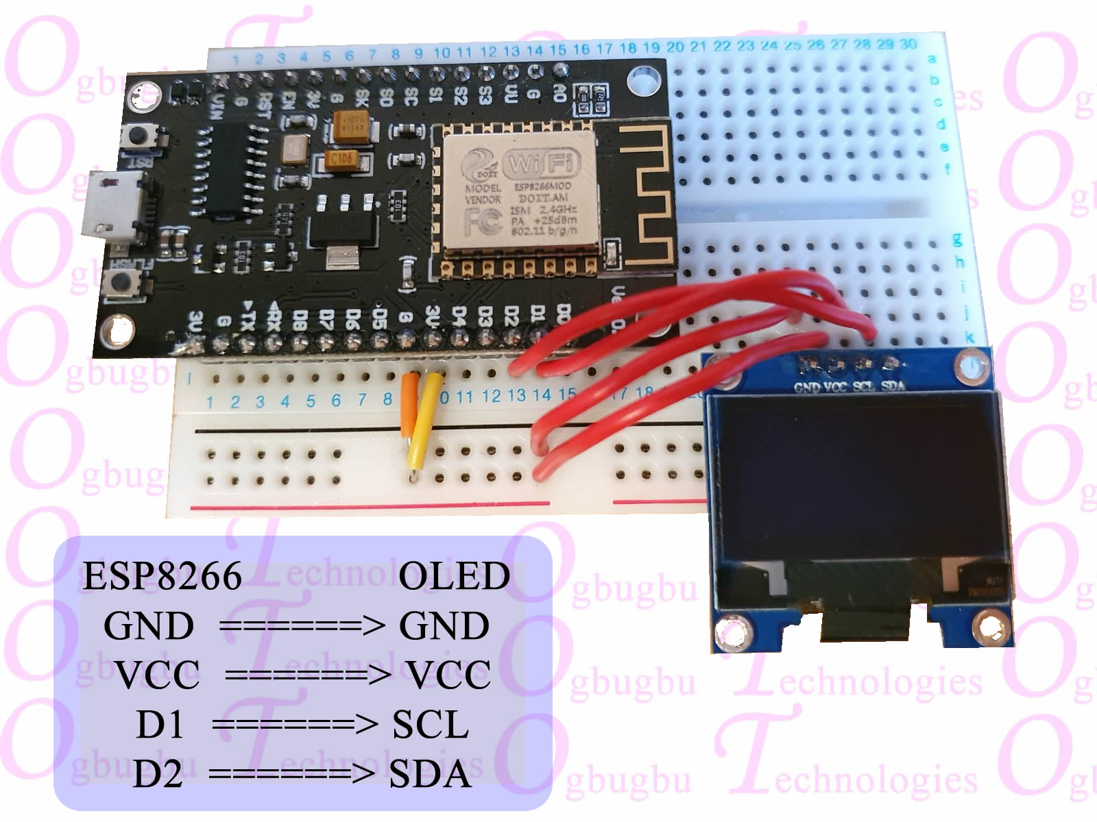 How to Use OLED Display with ESP8266 - Ogbugbu Technologies