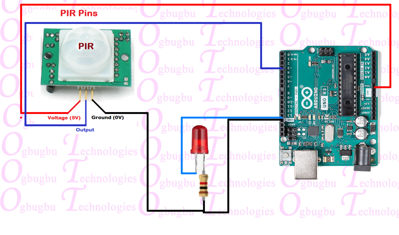 PIR Motion Sensor with Arduino - Ogbugbu Technologies